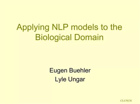 ppt applying nlp models to the biological domain powerpoint