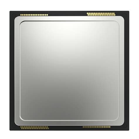 Premium Photo 3d Rendering Cpu Chip Isolated On White