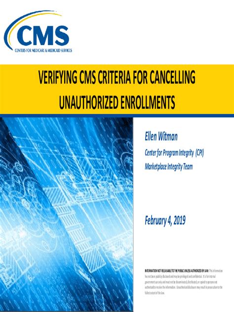 Fillable Online Cms Released Its Final Rule On Program Integrity