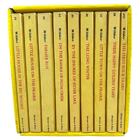 1971 Little House On The Prairie Complete 9 Book Box Set Laura Ingalls