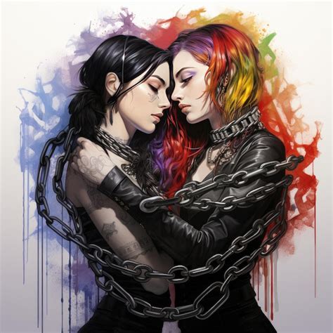 Premium Photo Gay Girl Couple Onegender Love Concept