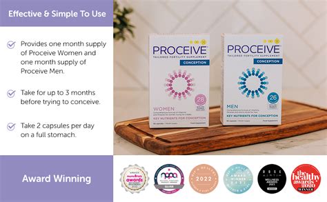 Proceive Women Proceive Men Dual Pack Fertility Supplements For