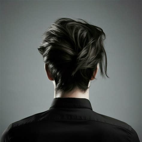 Man Hair Style From Back Side Stock Photo At Vecteezy