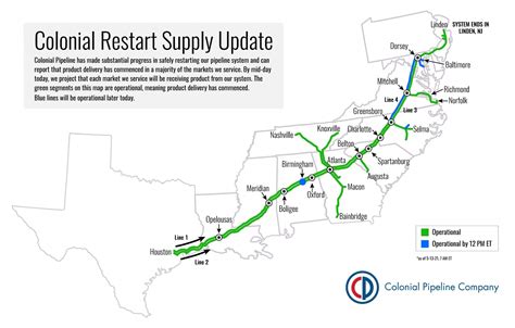 Colonial Pipeline Says Every City They Serve Will Receive Fuel By
