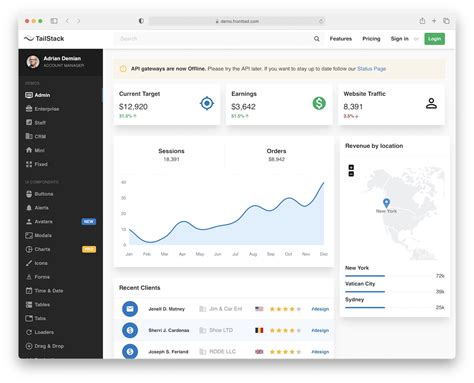 10 tailwind css admin and dashboard templates 2023 adminlte io