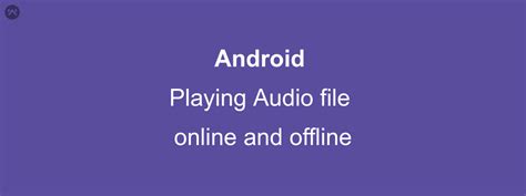 Playing Audio File Online And Offline Mobikul