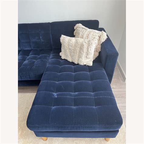 Ikea Dark Blue 3 Seat Sectional Morabo Collection Aptdeco