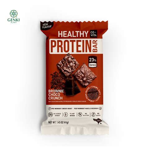 Jual Covita Healthy Protein Bar Brownie Choco Crunch 40 G Shopee