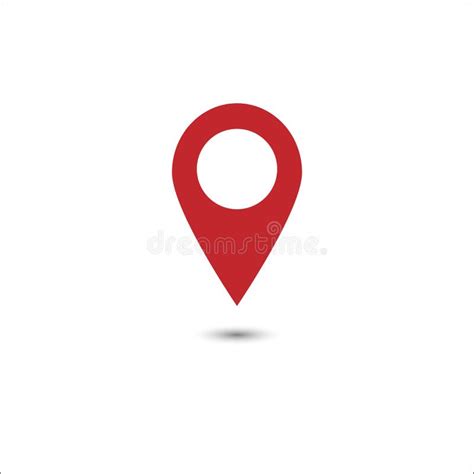 Vector Of Red Map Pointer Icon Gps Location Symbol Stock Illustration Illustration Of Road