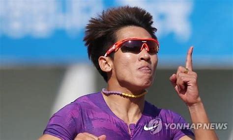 100m 한국신기록 보유자 김국영 전국체전 순항 중