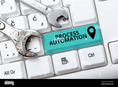 Sign Displaying Process Automation Word Written On Transformation Streamlined Robotic To Avoid