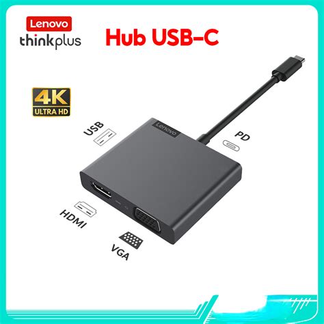 Lenovo Type C In Hub Thinkplus HDMI VGA USB PD W Hub For Macbook