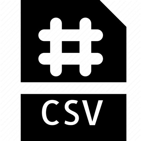 Csv Document Extension File Format Type Icon