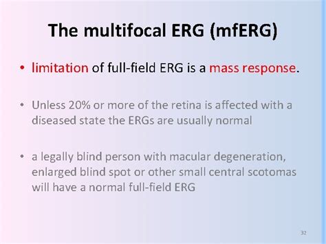 Applications of ERG mf ERG EOG Mohammad Reza
