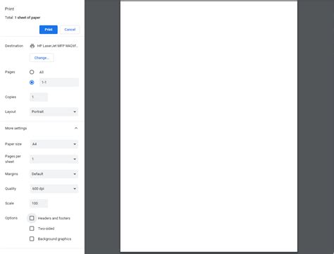 Google Sheets Print Preview Appearing Blank Printing Blank Sheets