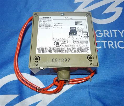 functional devices ribt24sb 20 amp spst override 24 vac dc coil hi