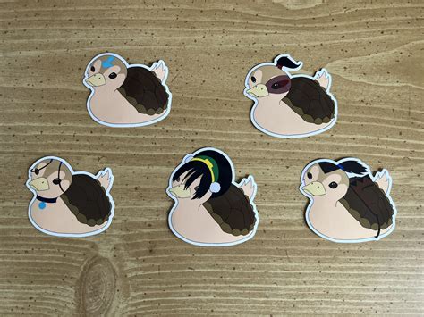 Atla Turtle Duck Sticker Vinyl Avatar The Last Airbender Stickers For
