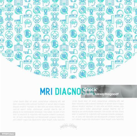 얇은 선 아이콘으로 Mri 진단 개념입니다 현대 벡터 그림 웹 페이지 서식 파일 인쇄 매체 배너에 대 한 실험실 장비 Mri 스캐너에 대한 스톡 벡터 아트 및 기타 이미지