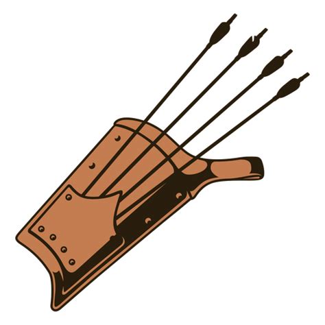 Design Png E Svg De Saco De Flechas Coloridas Com Flechas Para Camisetas