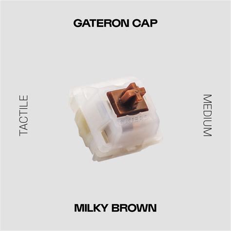 Gateron CAP Milky Brown | Mash.sg