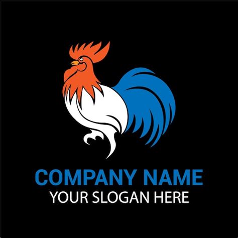 Premium Vector Cock Logo Design Vector On Black Background