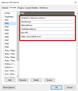 Create Custom Selenium IDE Export To WebDriver