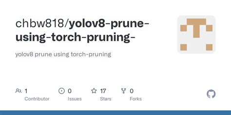 yolov8 prune using torch pruning detect prune py at main · chbw818