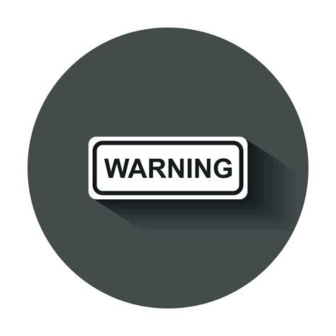 Blank Warning Sign Black And White