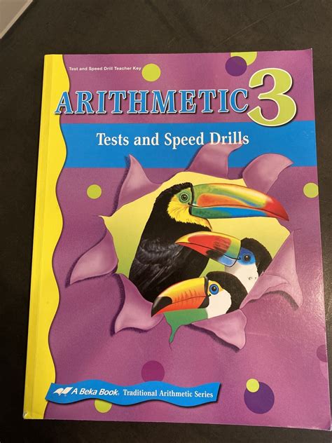Abeka Arithmetic 3 Test And Speed Drills Teacher Key Ebay