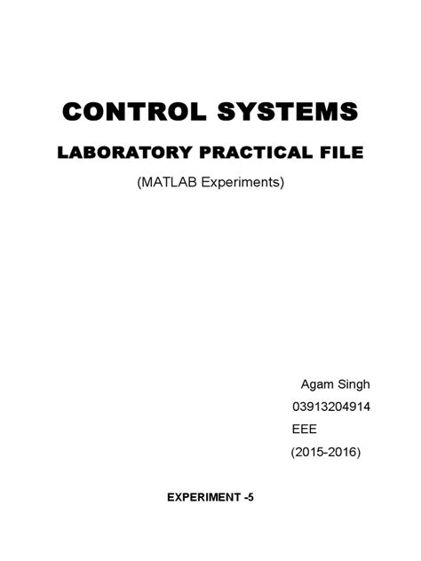control systems matlab file pdf matlab algorithms