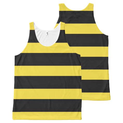 Simple Yellowblack Bee Inspired Stripes Tank Top Zazzle