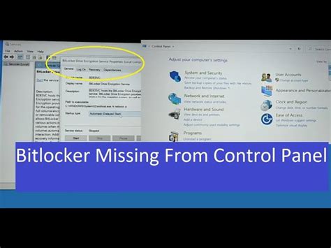 How To Fix BitLocker Missing From Control Panel Windows
