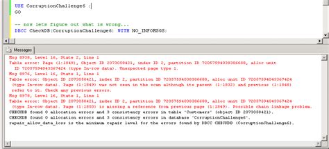 Week 6 Database Corruption Challenge Winner Revealed