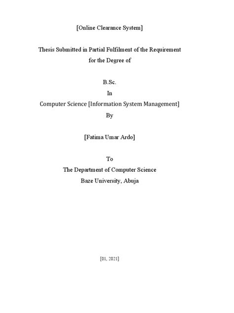 Clearance System For University Pdf Internet And Web World Wide Web