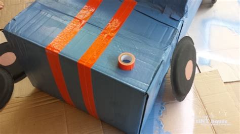 재활용 장난감 2탄 종이박스로 아이들용 멋진 자동차 만들기 네이버 블로그