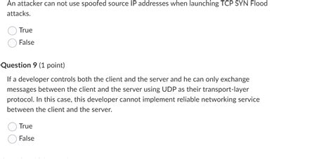 Solved An Attacker Can Not Use Spoofed Source Ip Addresses