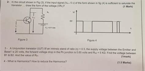 Solved In The Circuit Shown In Fig If The Input Chegg