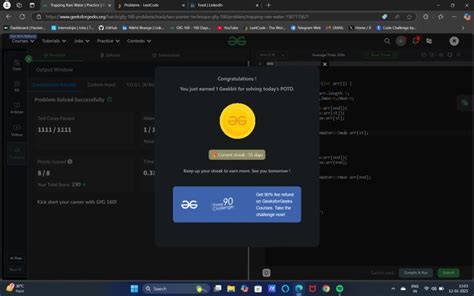 Nikhil Bhange On Linkedin Geeksforgeeks Gfg160 Geekstreak2025 Dsa Gfgchallenge 160daysofcode