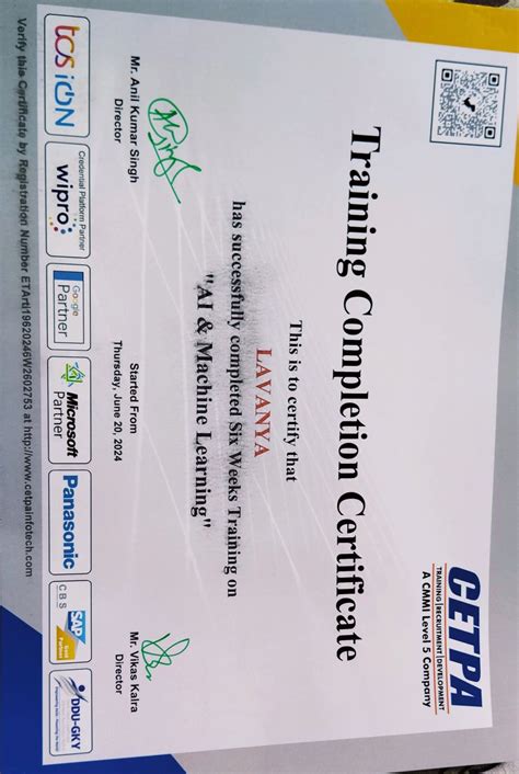 lavanya kumari on linkedin successfully completed summer internship