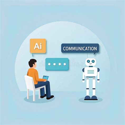 Chat Bot Chatting With Man Provide Smart Solution Stock Illustration Illustration Of Smart