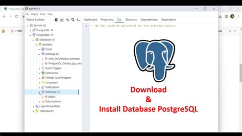 Download Dan Install Database Postgresql Di Windows Youtube