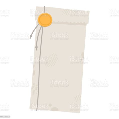 메일 엽서 및 엽서 벡터 플랫 만화 일러스트레이션이있는 컬렉션 봉투 다양한 공예 종이 편지 문구류 왁스 및 흰색에 고립 된 수제 카드 공예에 대한 스톡 벡터 아트 및 기타