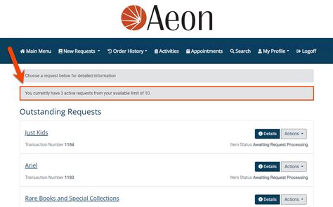 Configuring User Request Limits Atlas Systems