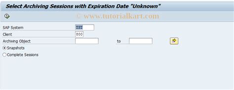 ILM CHANGE RET SAP Tcode Change Expiration Date Transaction Code