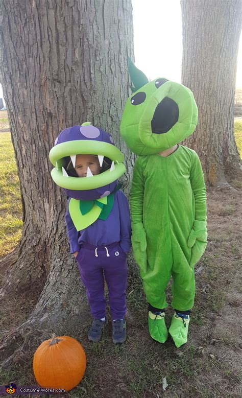 Chomper Plant And Peashooter Costume