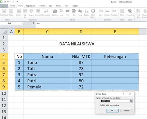 Cara Membuat Tabel Di Excel Bagi Pemula Dijamin Bisa BETANTT