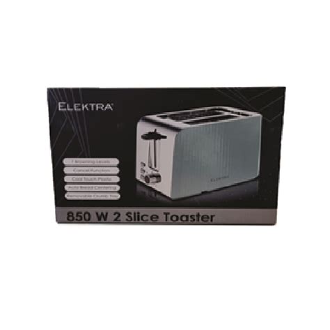 Toaster 2 Slice White 850w Retso