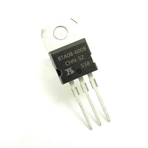 2pcs Triac Bta08 Bta08 600 Bta08 600b 8 A 600 V To 220 Hv Equipement