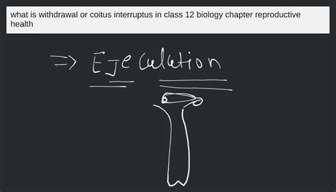 What Is Withdrawal Or Coitus Interruptus In Class 12 Biology Chapter Repr