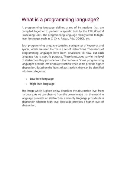 Computer Languages Programming Languagespptx